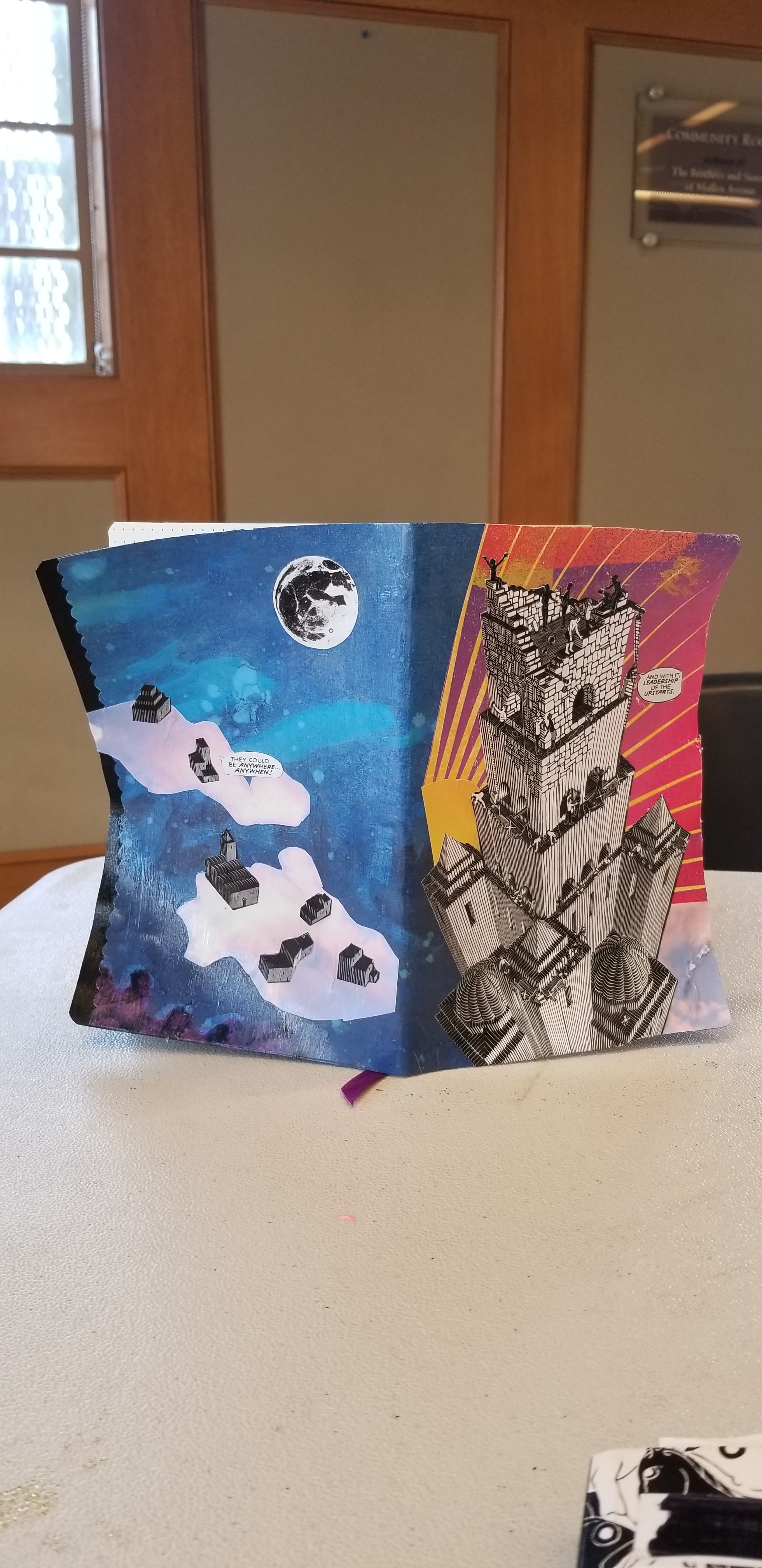 Decoupage notebook cover | Sermons in Stones